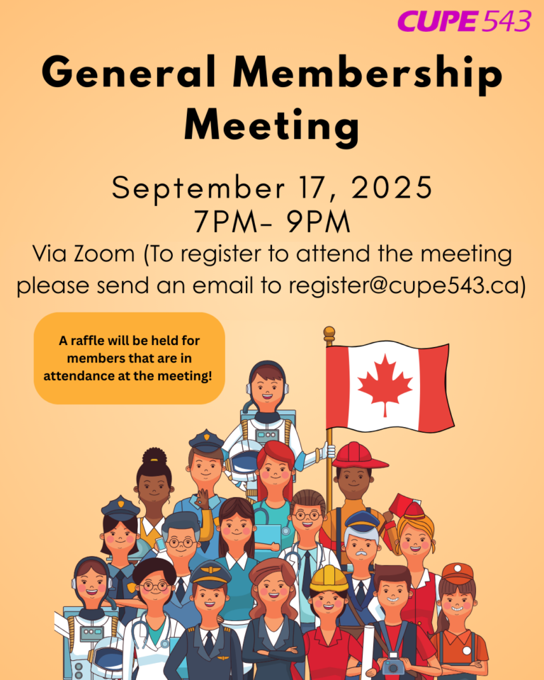 CUPE 543 – Proudly Serving Windsor!